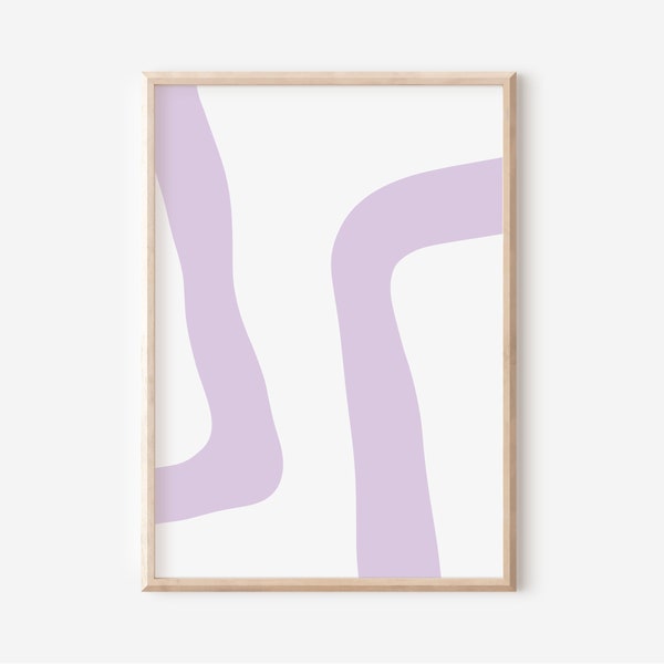 Lilac Abstract Art - Etsy