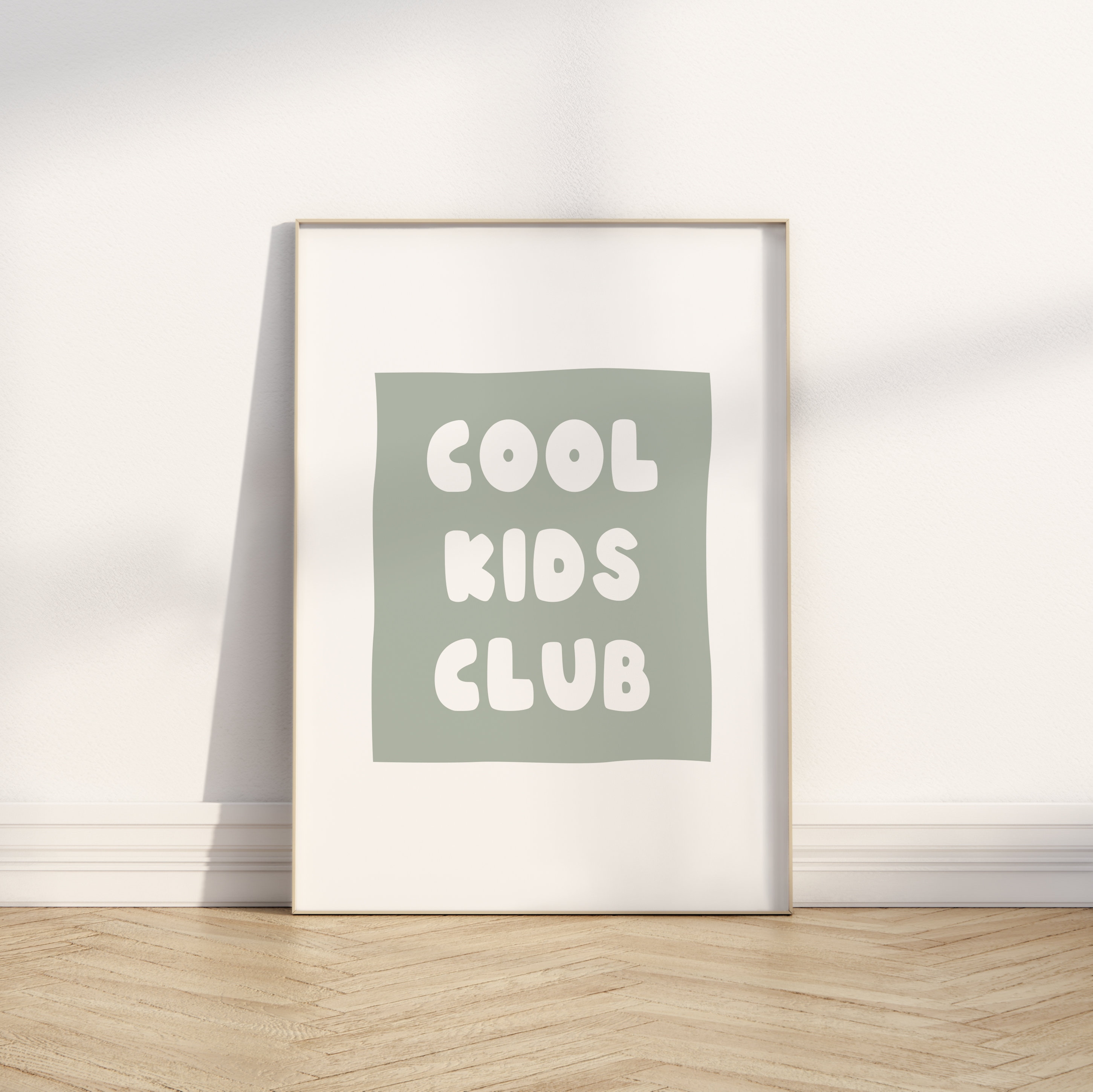 Cool Kids Club Print, Neutral Nursery Print, Kids Room Wall Art ...