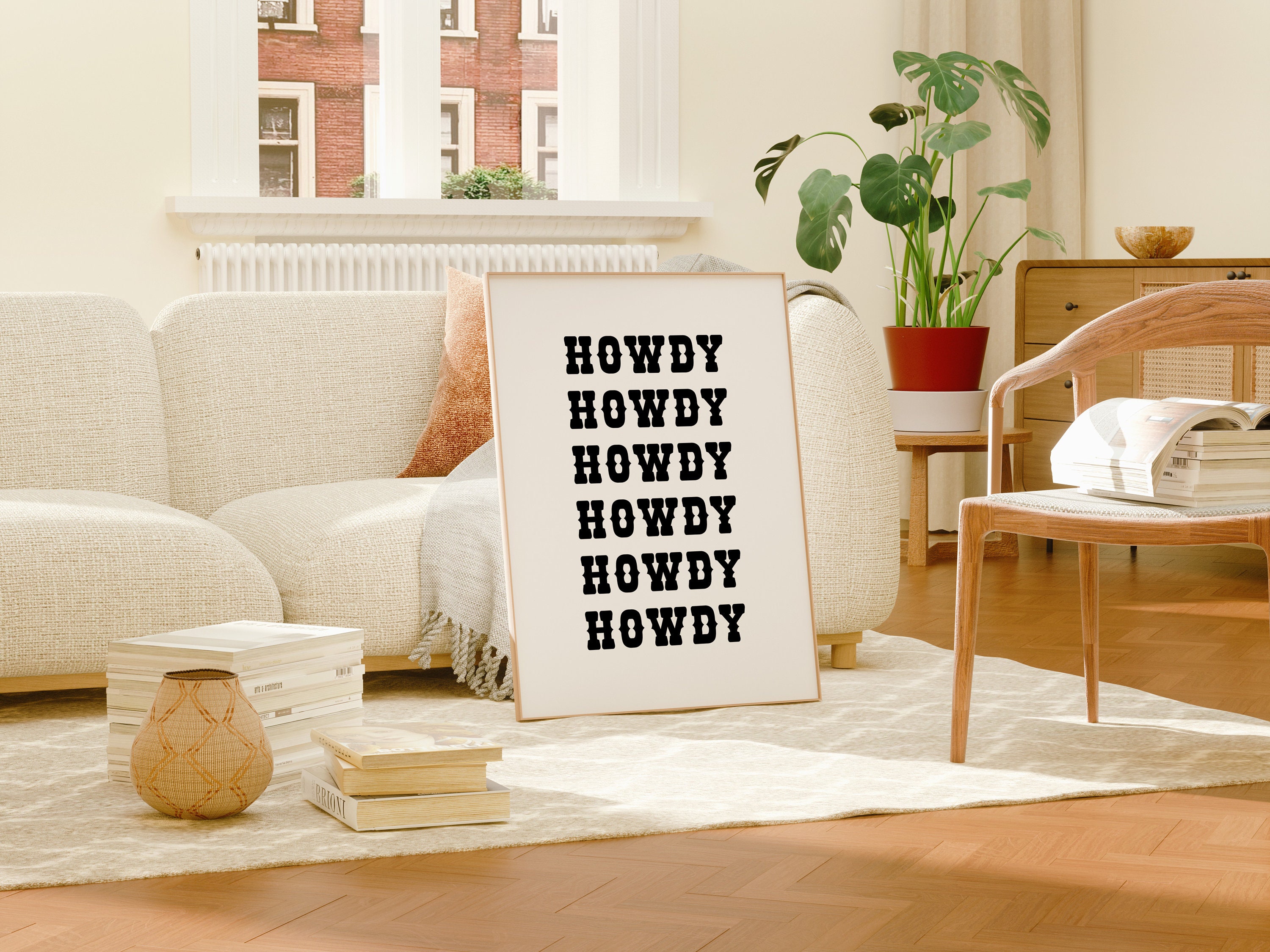 Howdy Poster // Howdy Wall Art, Cowboy Prints, Cowgirl Poster, Dorm ...