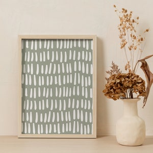 Sage Green Gallery Wall Set // Set of 3 Sage Green Prints, Modern Art ...