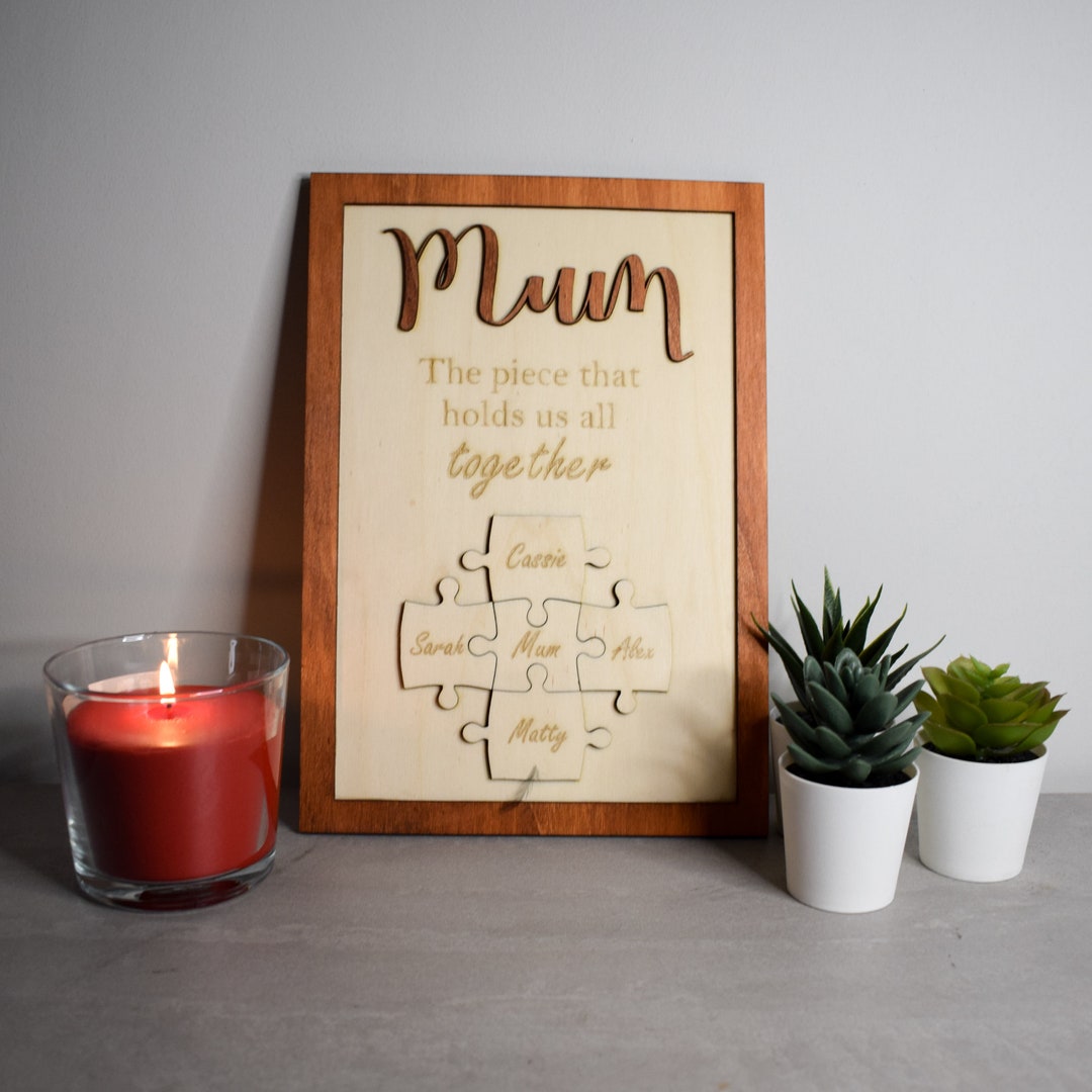 Special Mum Plaque Personalised Jigsaw Plaque, Mothers Day Gift, New ...