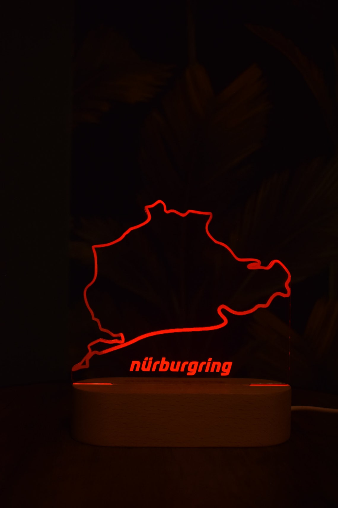 Nürburgring Nights: LED Racing Track Circuit Light. Illuminated Acrylic ...