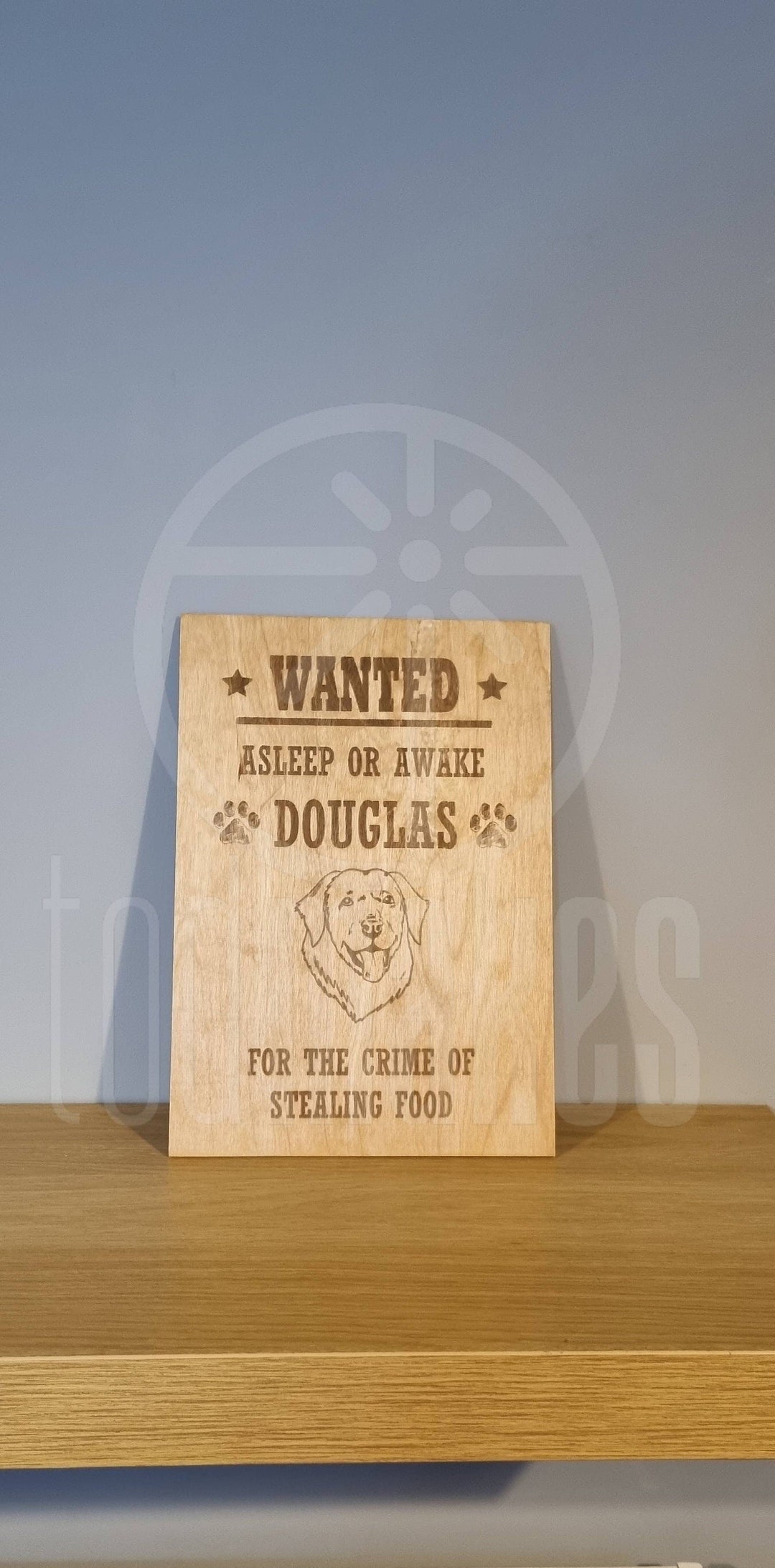 Dog WANTED Poster, Funny Animal Lover Gift, Criminal Dog, Mugshot ...