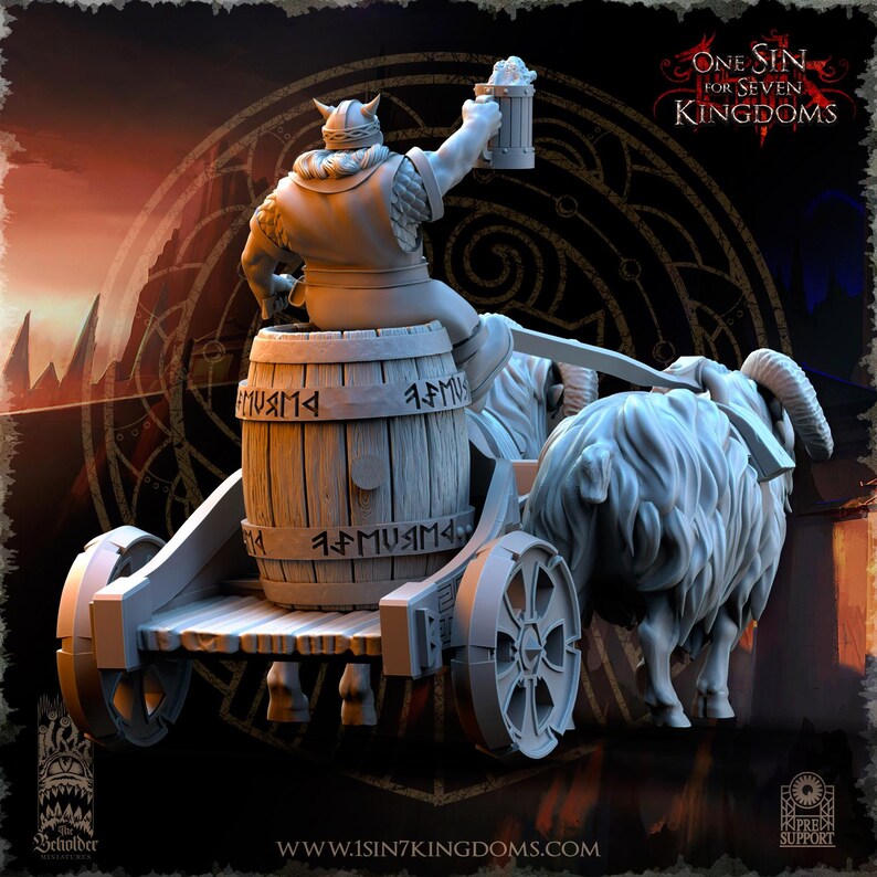 Oktobeard Fest Chariot, the Beholder Miniatures - Etsy