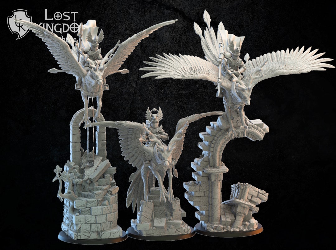 Wind Knights (with Alternative Mount), Lost Kingdom Miniatures - Etsy