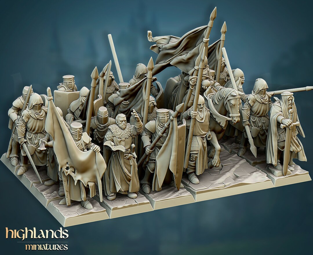 Crusaders, Highland Miniatures - Etsy