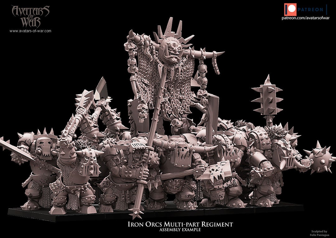 Iron Orcs, Avatars of War - Etsy