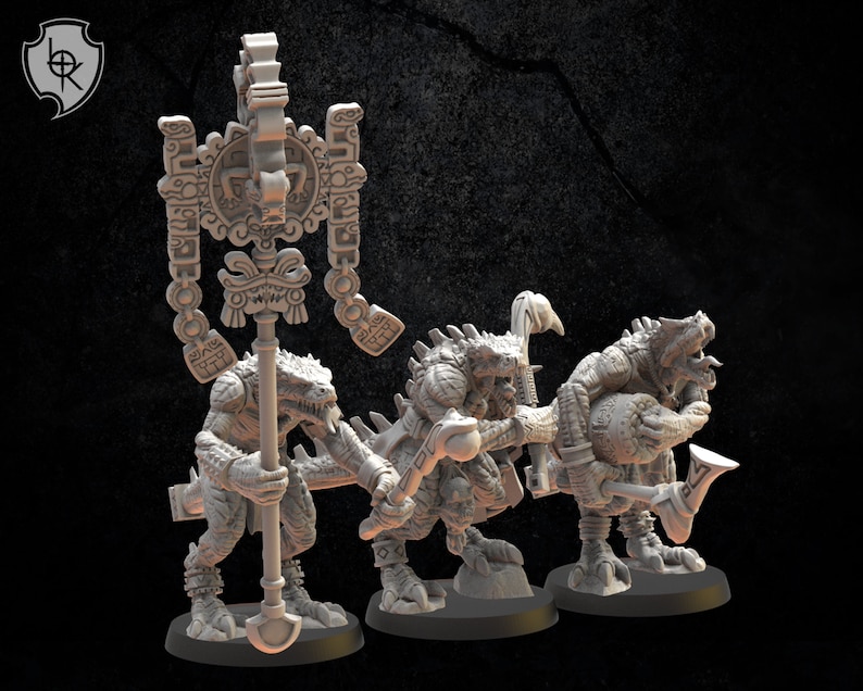 Ezocamatl Unit, Lost Kingdom Miniatures - Etsy