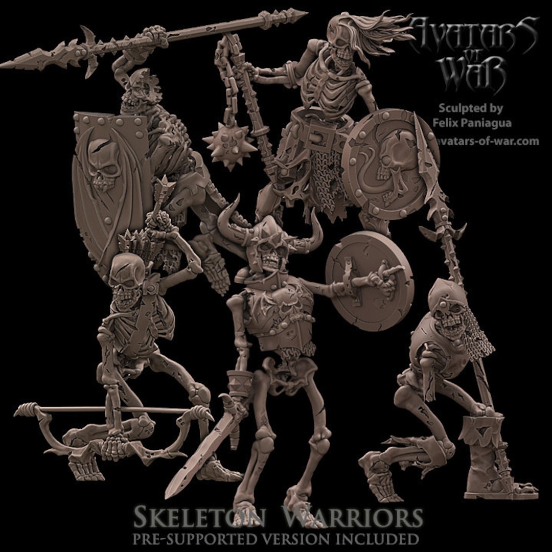 Skeleton Warriors, Avatars of War - Etsy