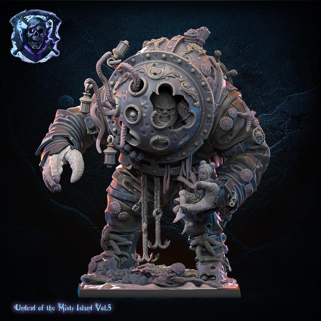 Deep Sea Diver & Small Beauty, Lost Kingdom Miniatures - Etsy