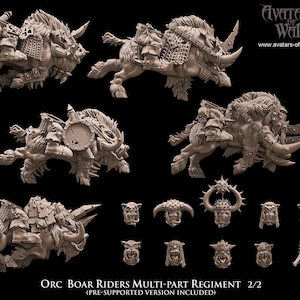 Orc Boar Riders, Avatars of War - Etsy