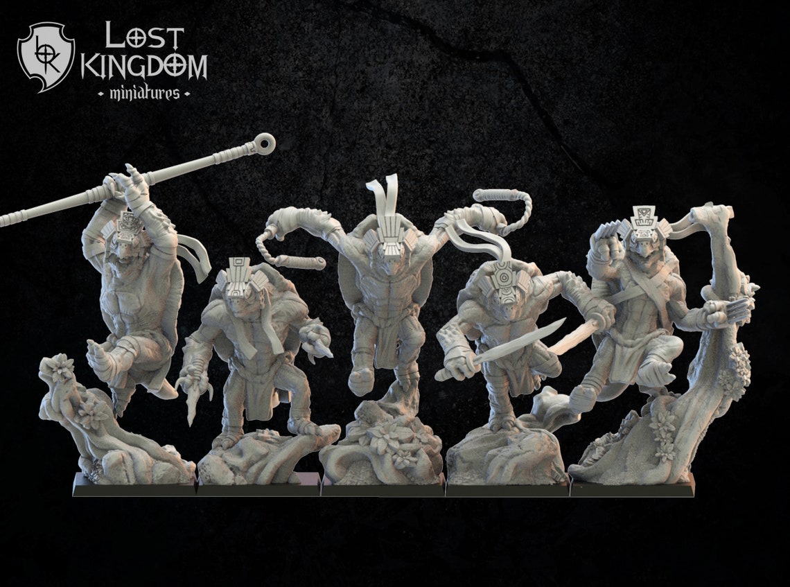 Cowabunga Ayotl Squad, Lost Kingdom Miniatures - Etsy