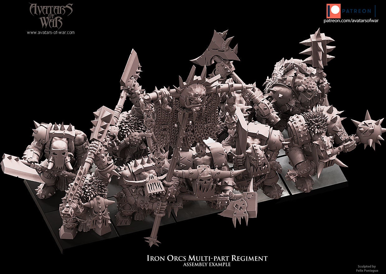 Iron Orcs, Avatars of War - Etsy Australia