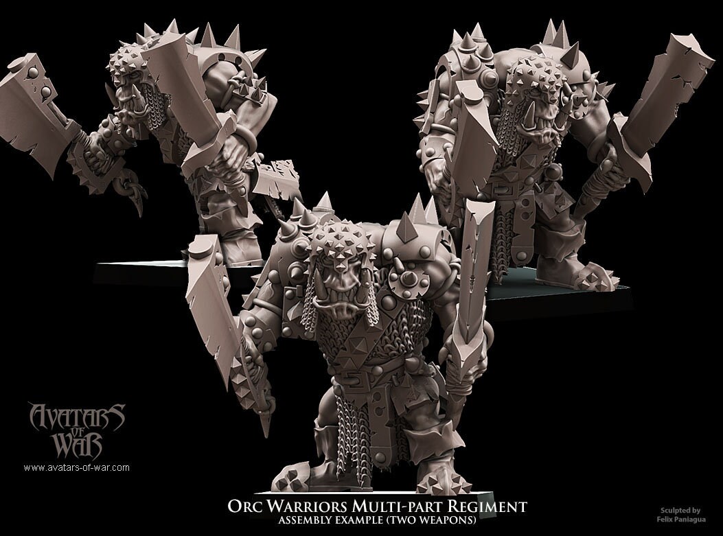 Orc Warriors, Avatars of War - Etsy