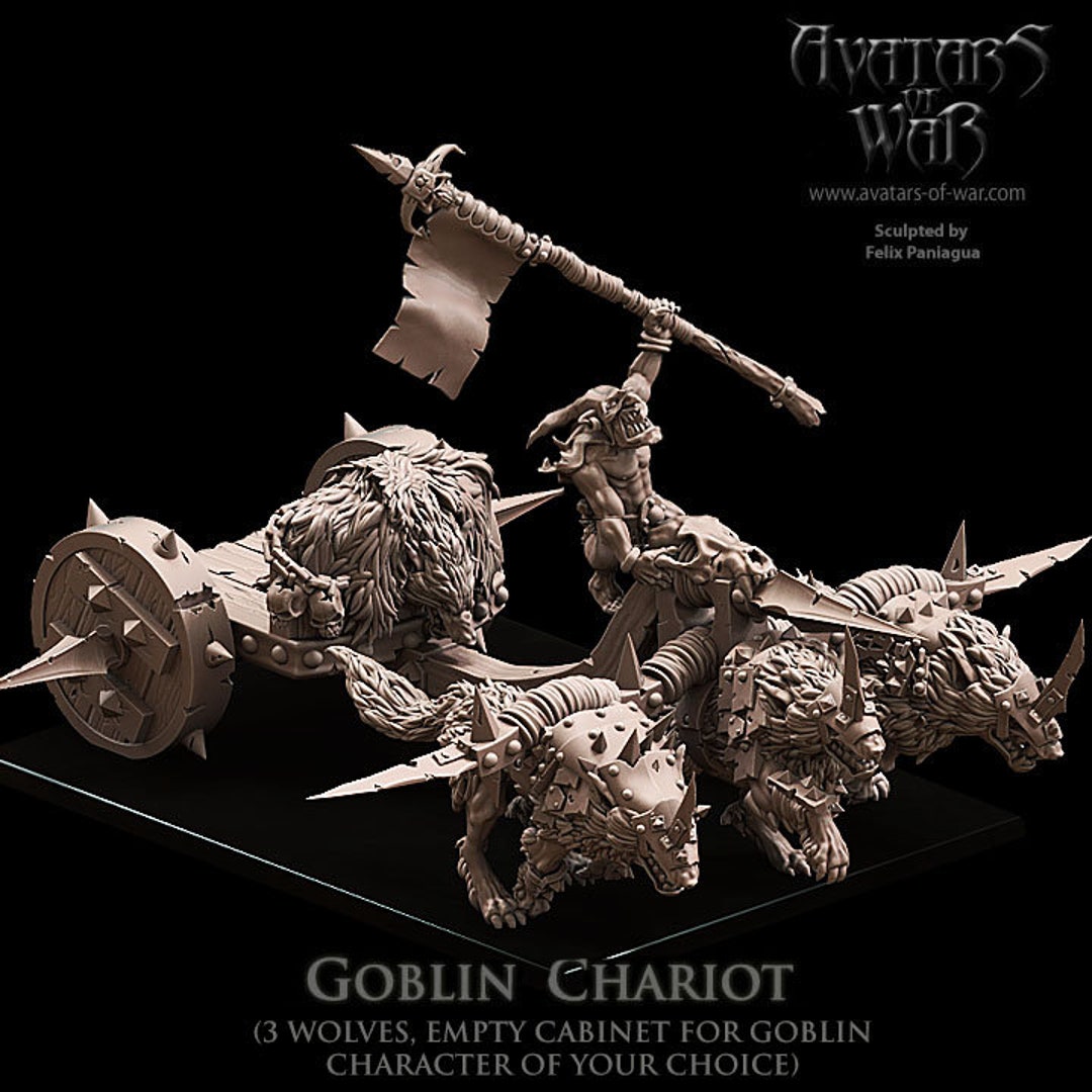 Goblin Wolf Chariot 3 Wolves, Avatars of War - Etsy