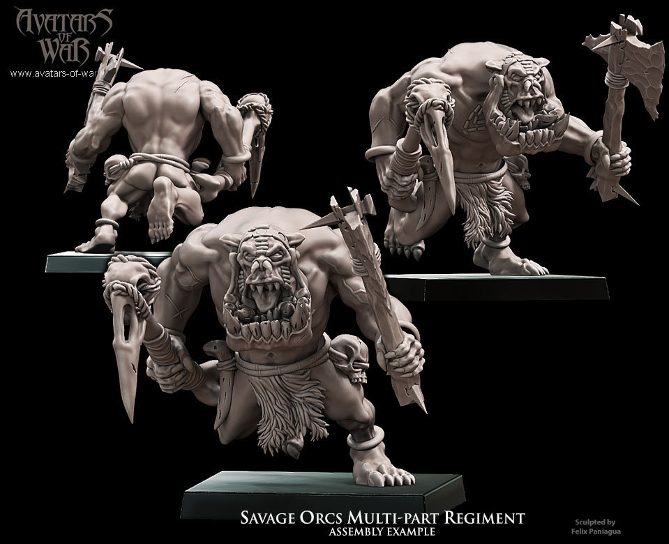 Savage Orcs Avatars of War - Etsy