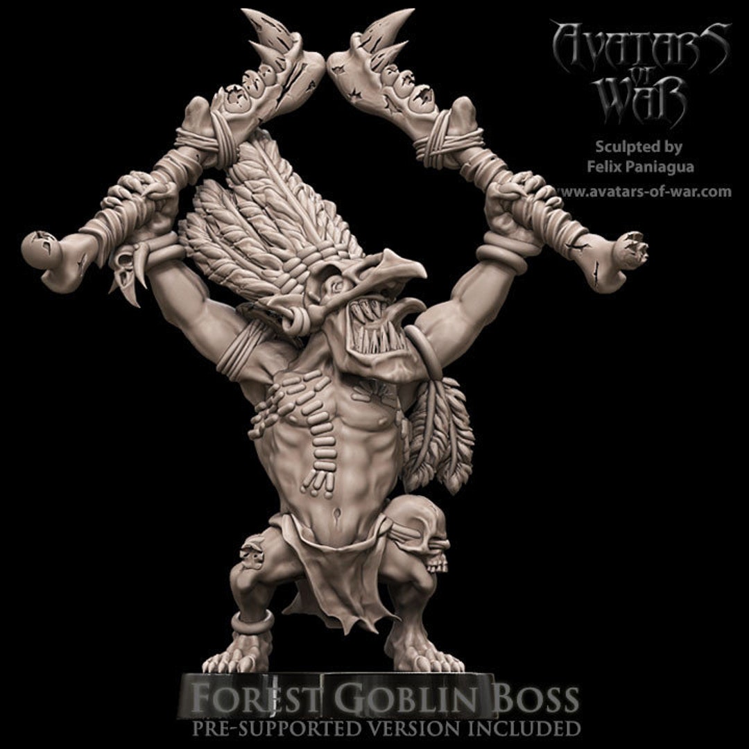 Forest Goblin Chief, Avatars of War - Etsy