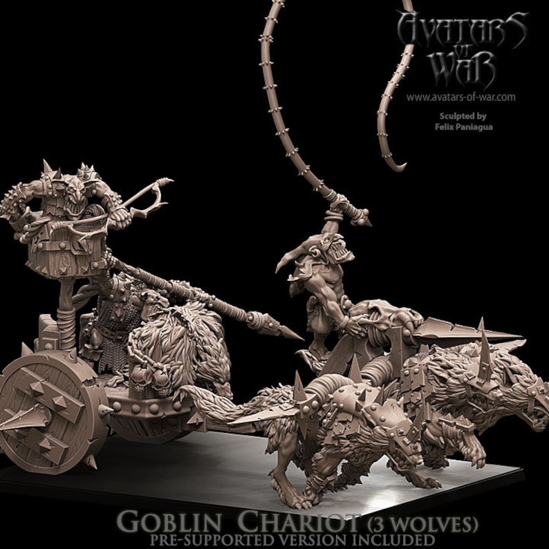 Goblin Wolf Chariot, Avatars of War - Etsy
