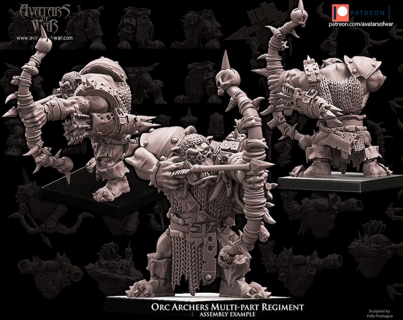 Orc Archers Avatars of War - Etsy