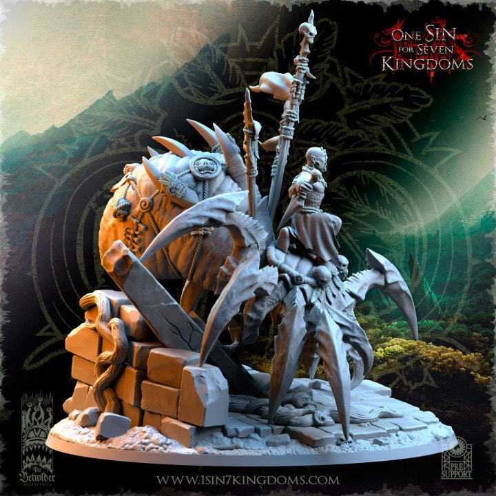 Salanaar Shaman Spider Rider the Beholder Miniatures - Etsy