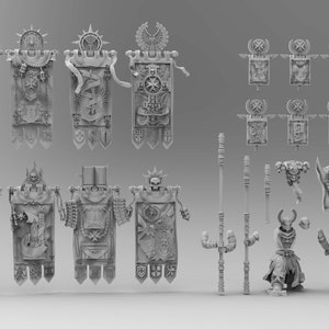 Templar War Banners, Atlan Forge - Etsy