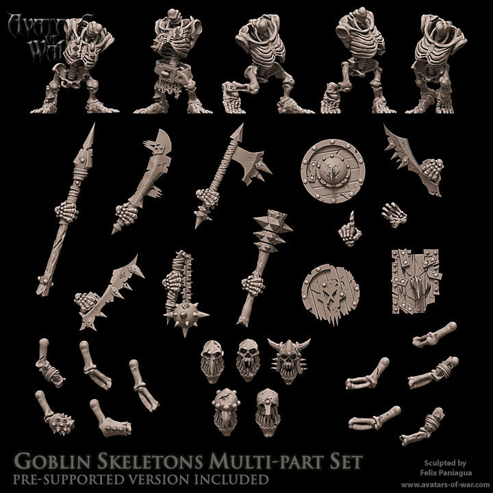 Goblin Skeleton, Avatars of War - Etsy