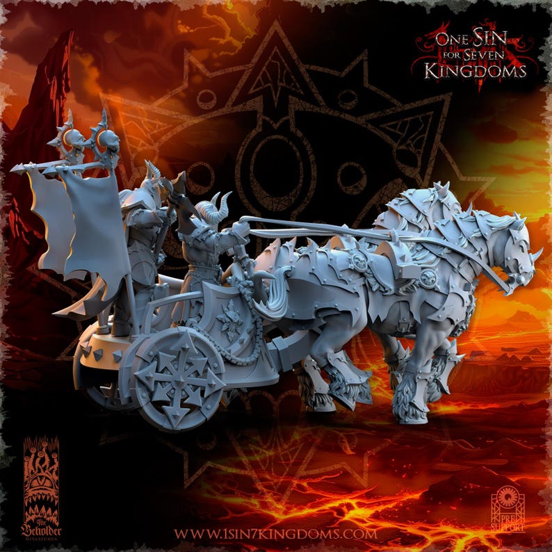 Deathbringer Chariot, the Beholder Miniatures - Etsy
