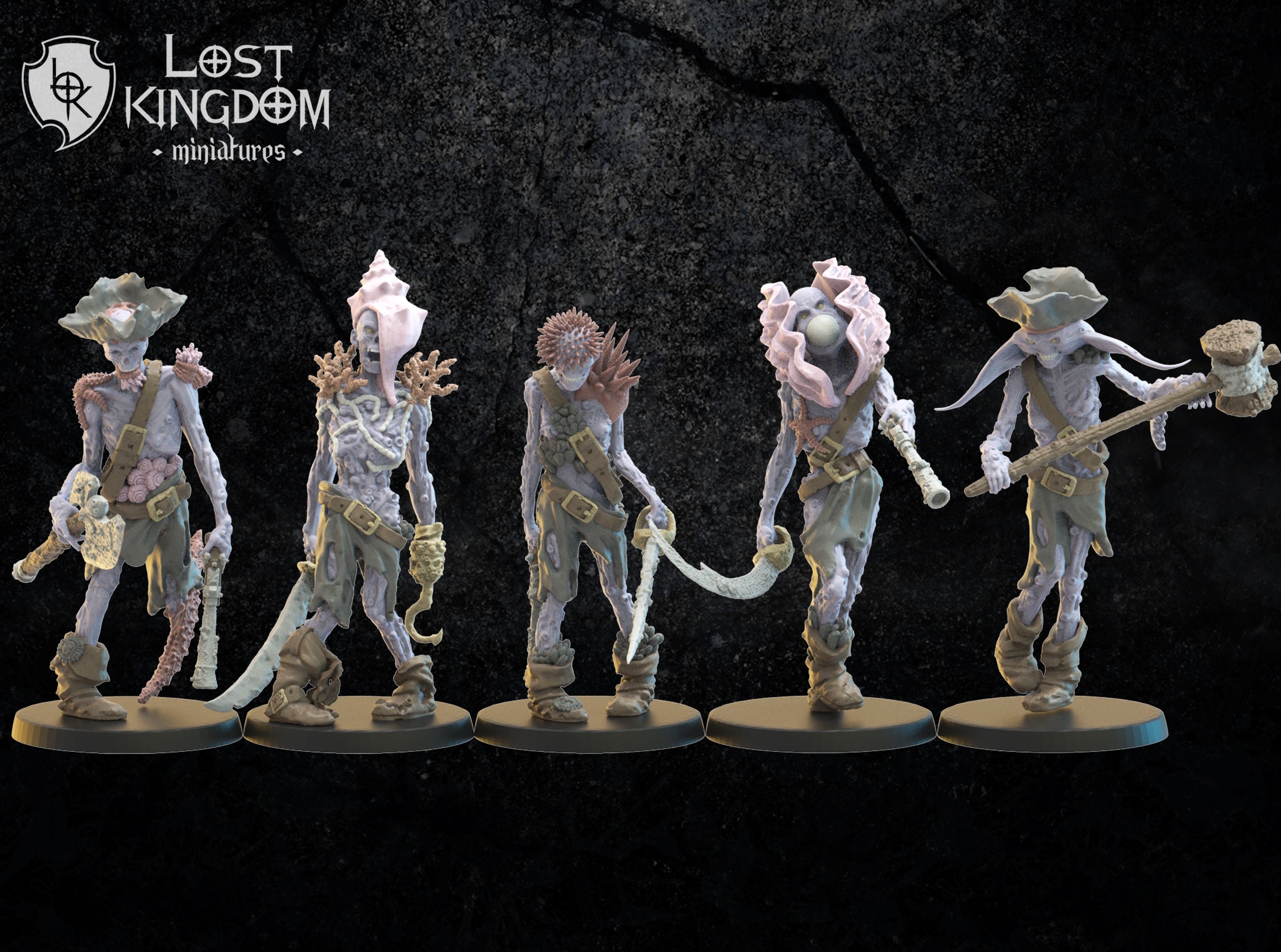 Deep Sea Zombies Lost Kingdom Miniatures - Etsy