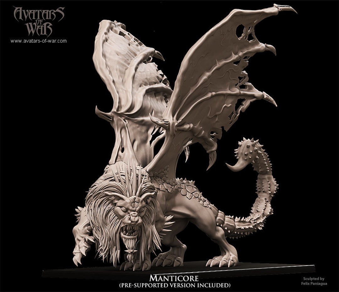 Manticore, Avatars of War - Etsy