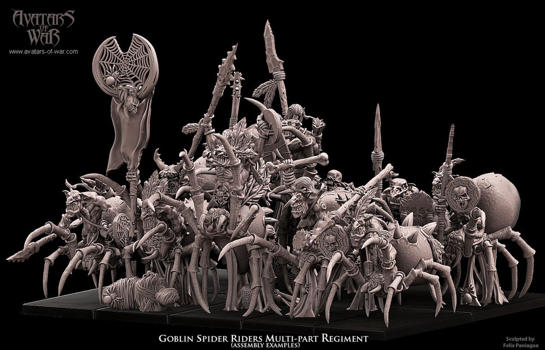 Goblin Spider Riders, Avatars of War - Etsy