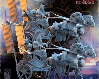 Silvermoor Elf Chariot the Beholder Miniatures Compatible With D&d/aos ...
