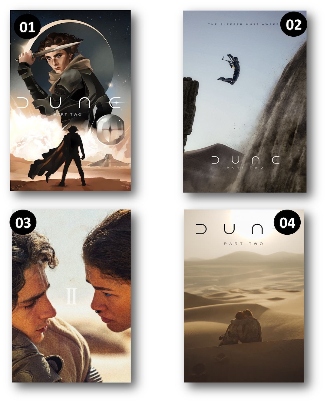 Dune Part Two 2024 Popular Movie Posters and Digital Download File ...