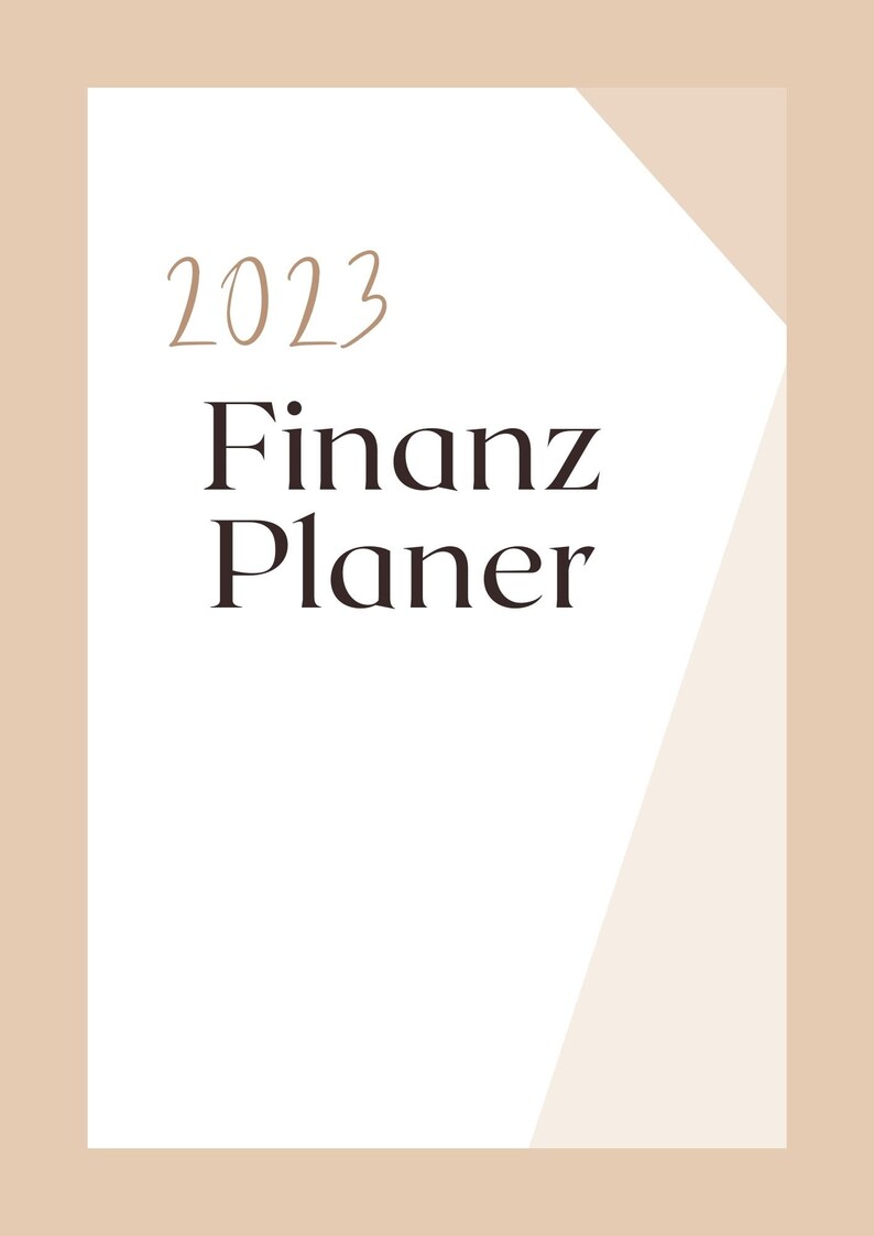 Finanzplaner 2023 Behalte Dieses Jahr Den Überblick über Deine Finanzen ...