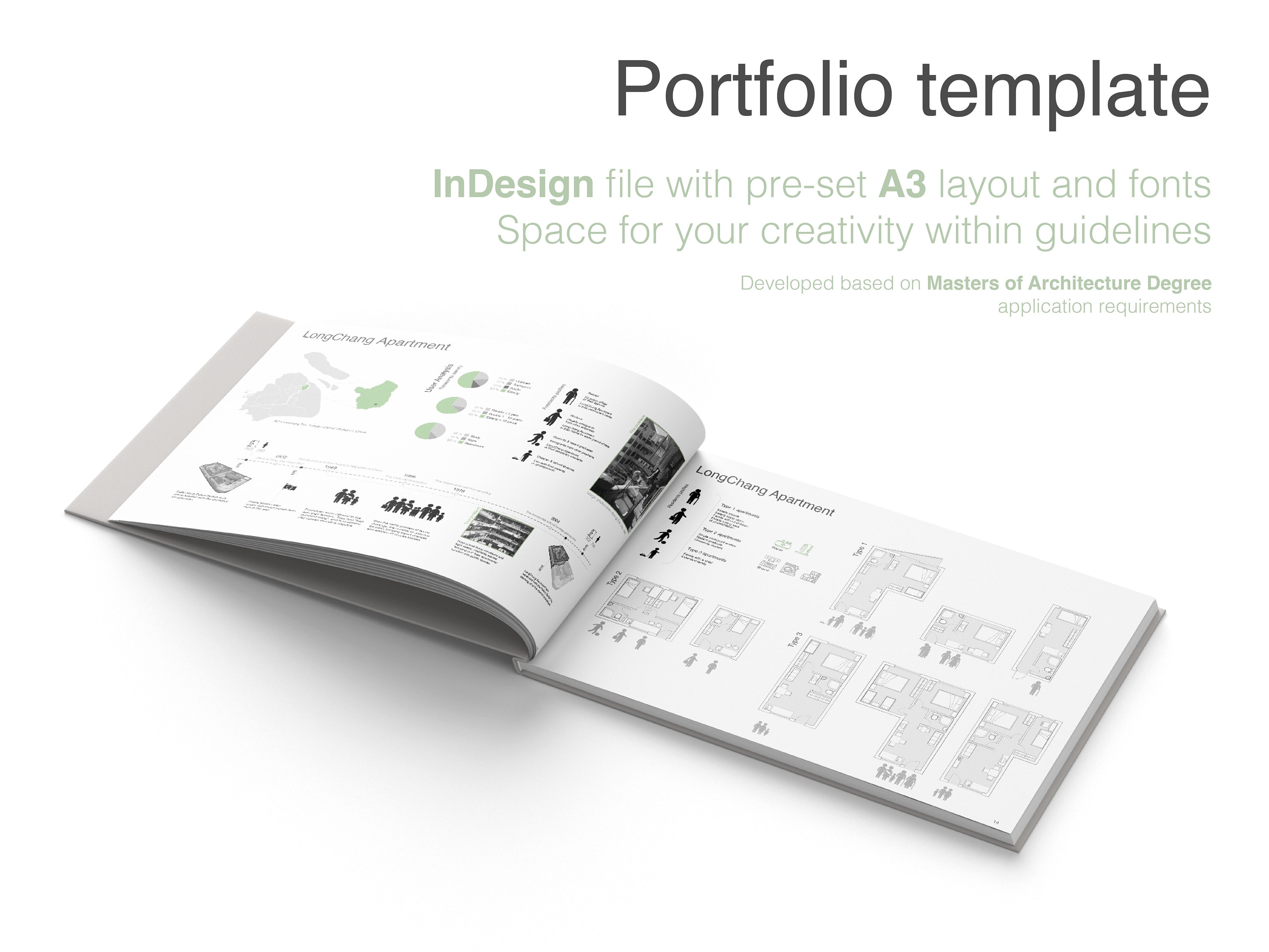 Architectural Design Portfolio Template - Minimalistic - Etsy