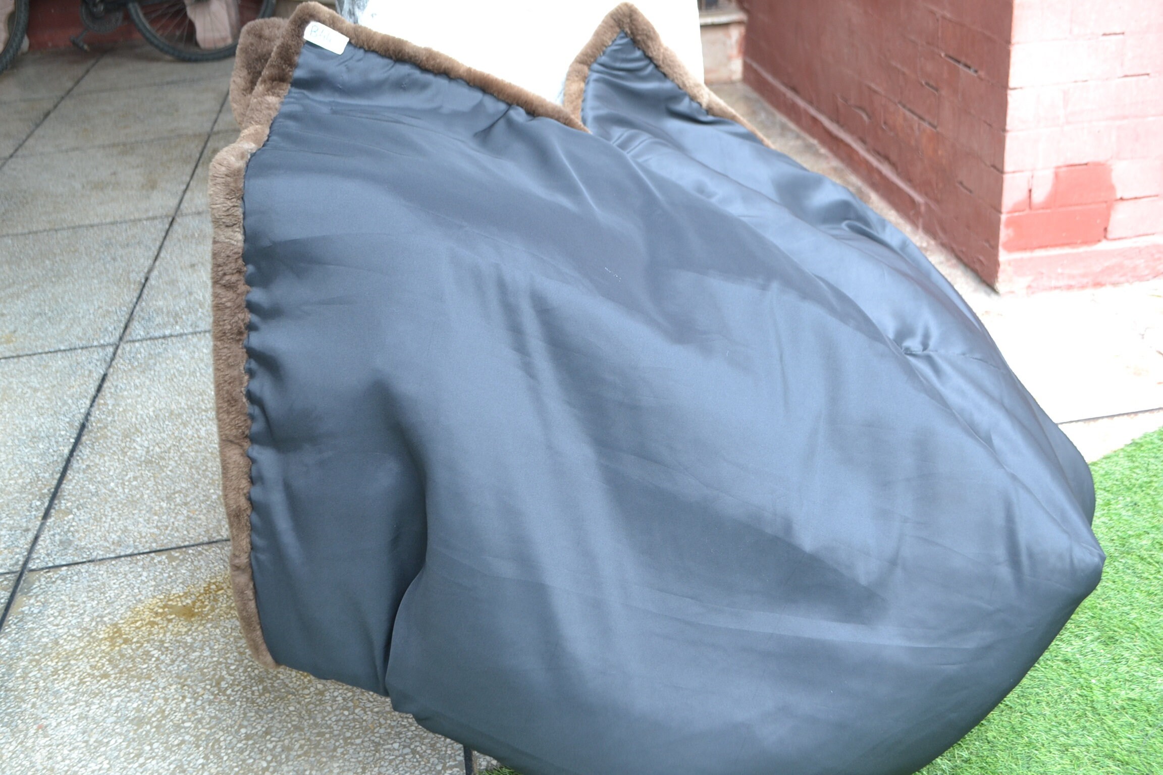 Genuine Real Sheared Beaver Fur Blanket King Size Throw 85" X 75" Rug ...