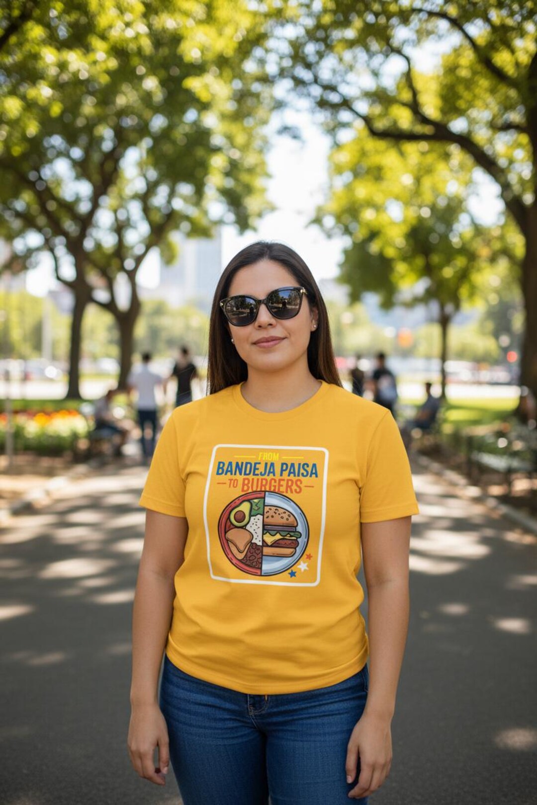 From Bandeja Paisa to Burgers Colombian American Heritage Tshirt ...