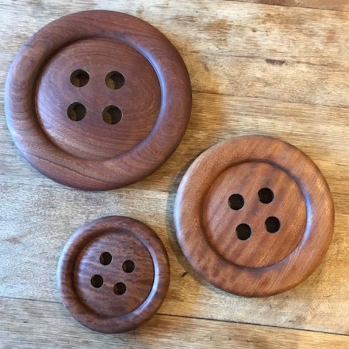 Giant Wooden Button - Etsy