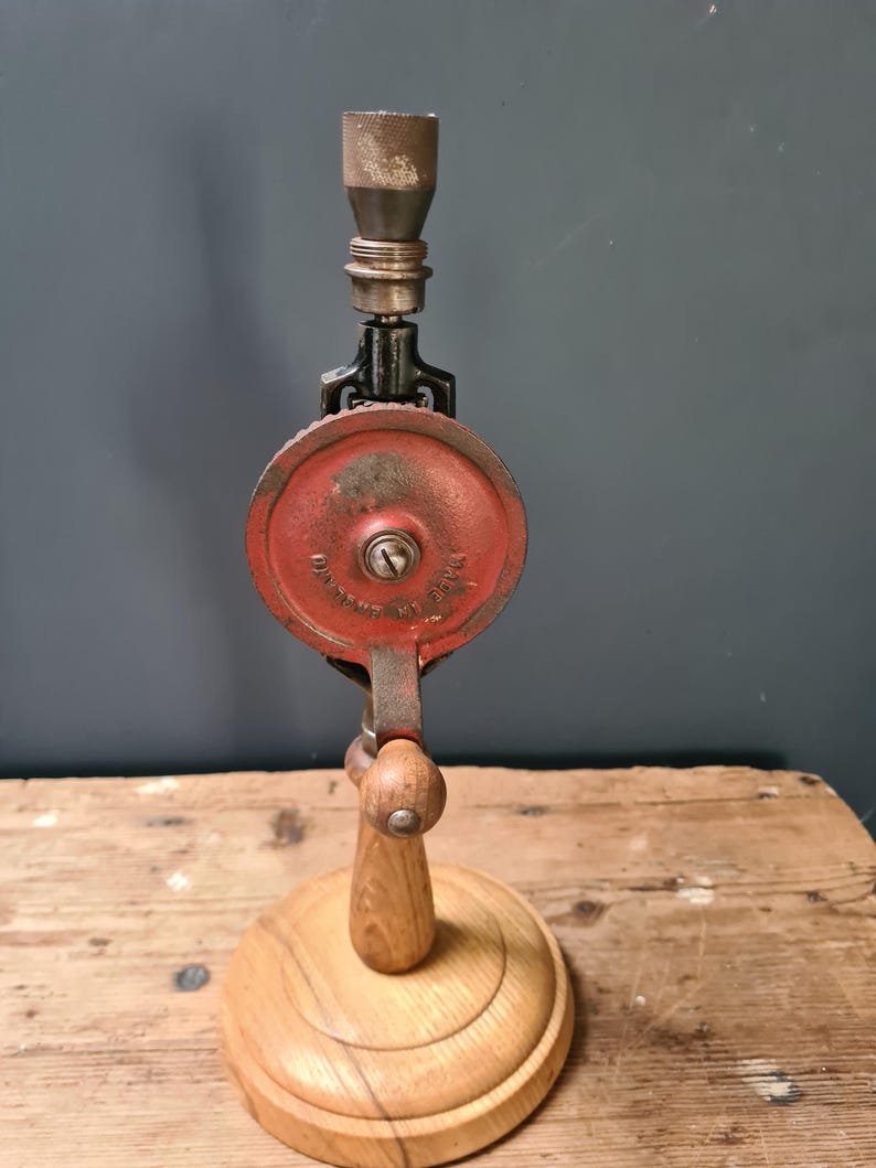 Vintage Hand Drill Candle Stick/ Holder - Etsy