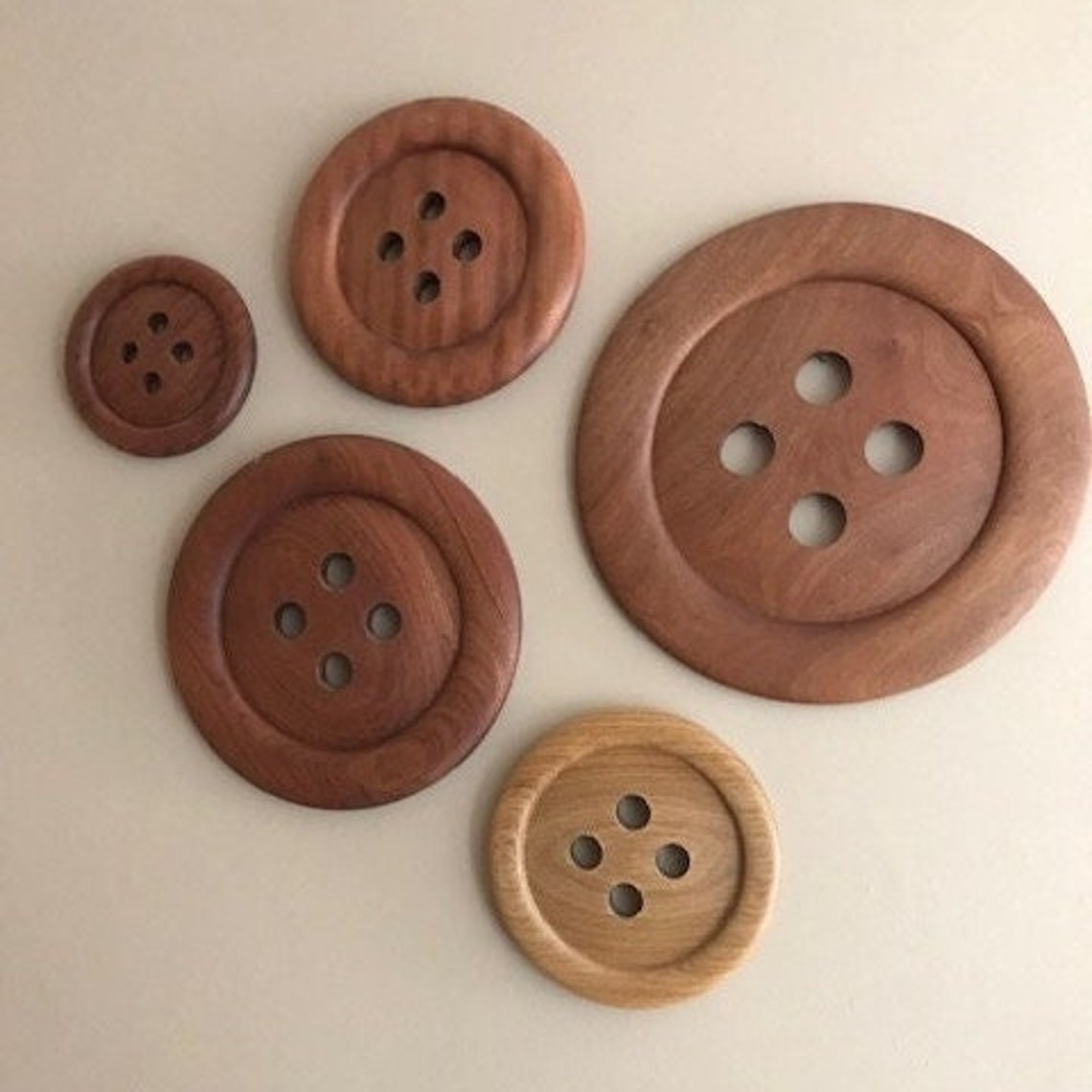 Giant Wooden Button - Etsy