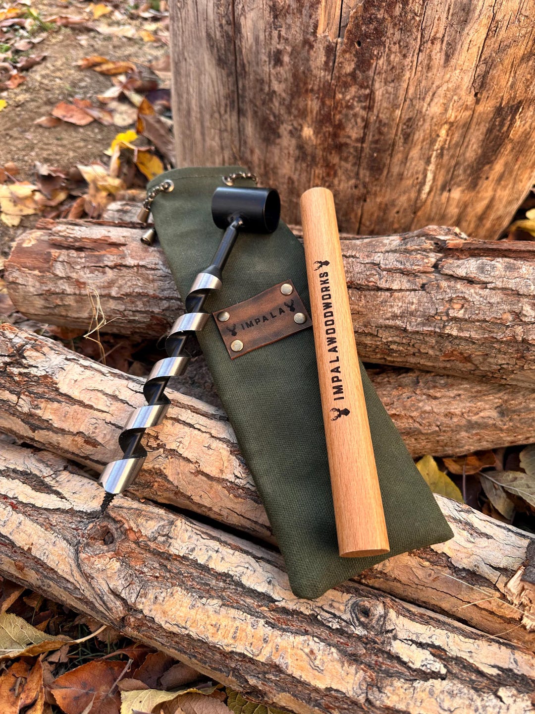 Bushcraft Auger Set: Scotch Eye Hand Drill With Canvas Case - Etsy