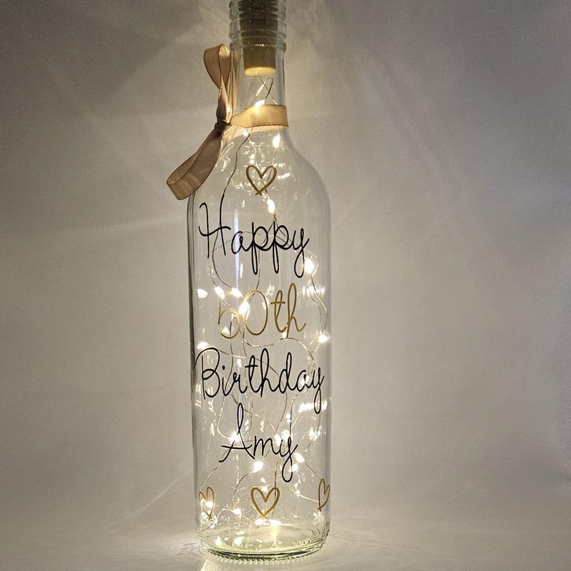 Light up Bottle - Etsy UK