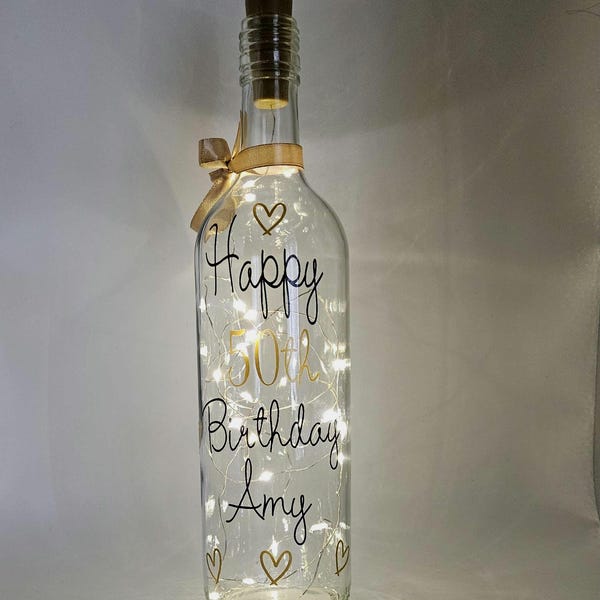 Light up Bottle - Etsy UK