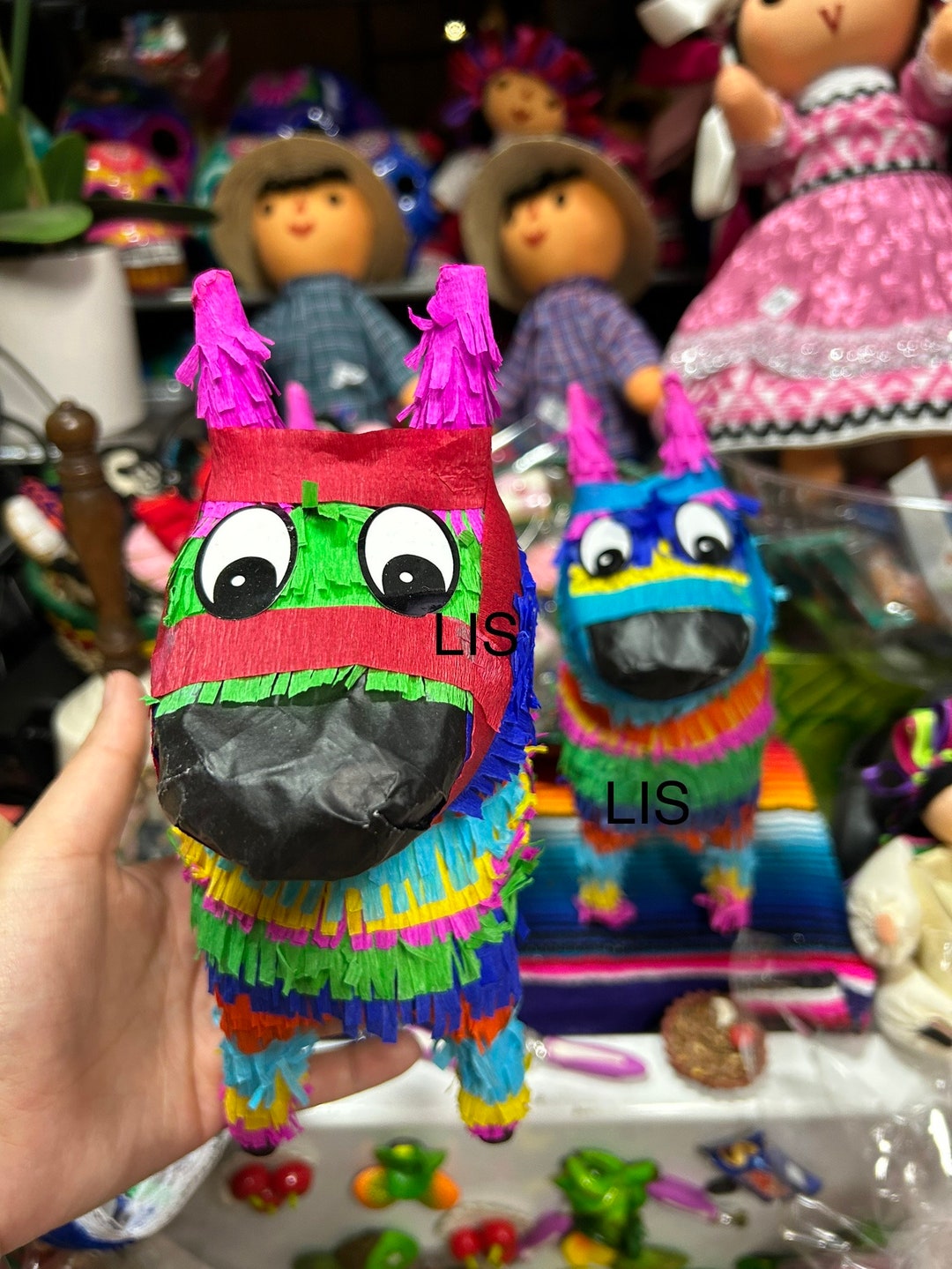 Multi-color Piñata, Bull Piñata, Mini Piñata - Etsy