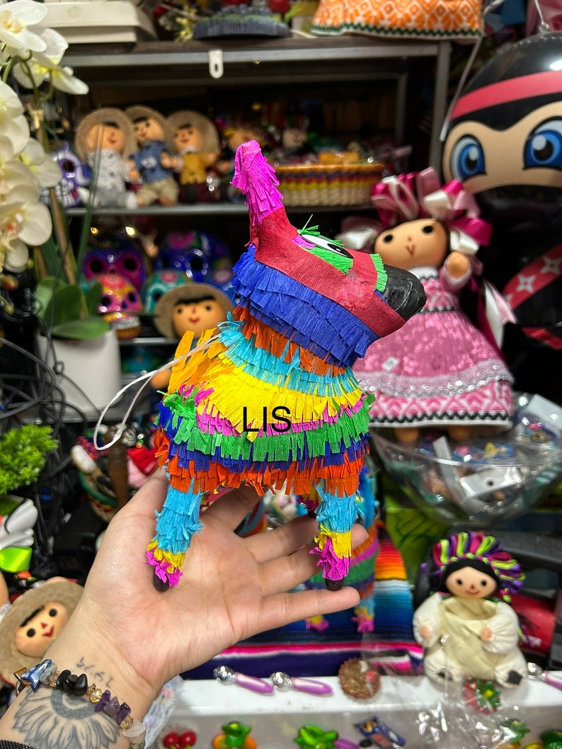 Multi-color Piñata, Bull Piñata, Mini Piñata - Etsy