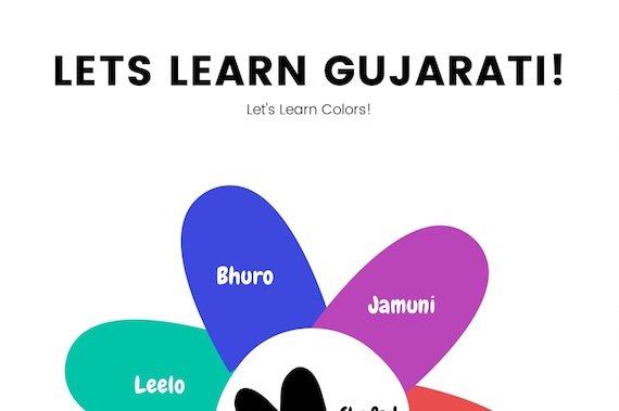 Lets Learn Gujarati Colors - Etsy