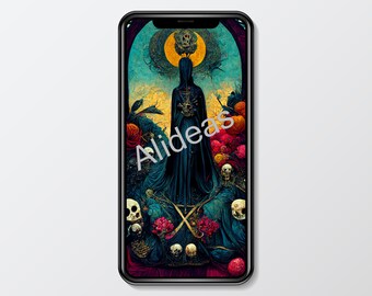 Tarot Phone Wallpaper - Etsy