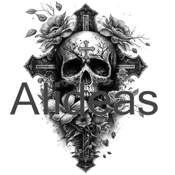 Skulls And Crosses Tattoos