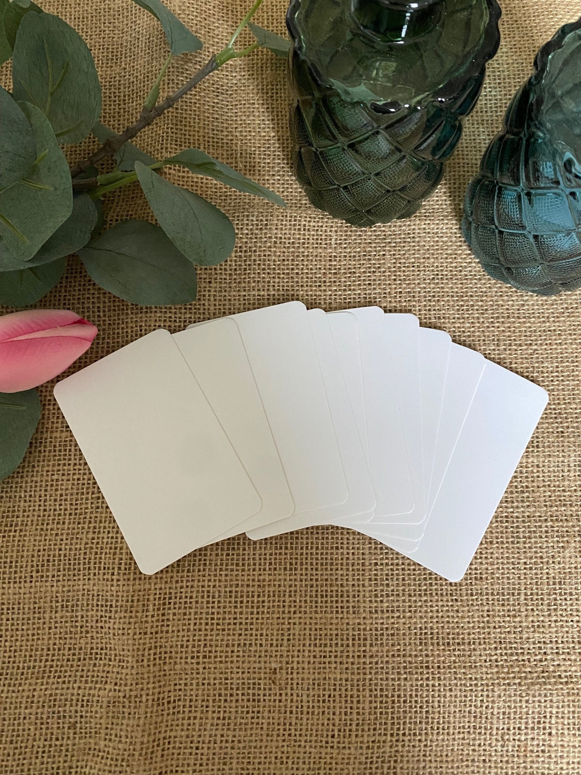 Blank Kraft Paper Cards Business Cards DIY Flash Cards Gift Message ...