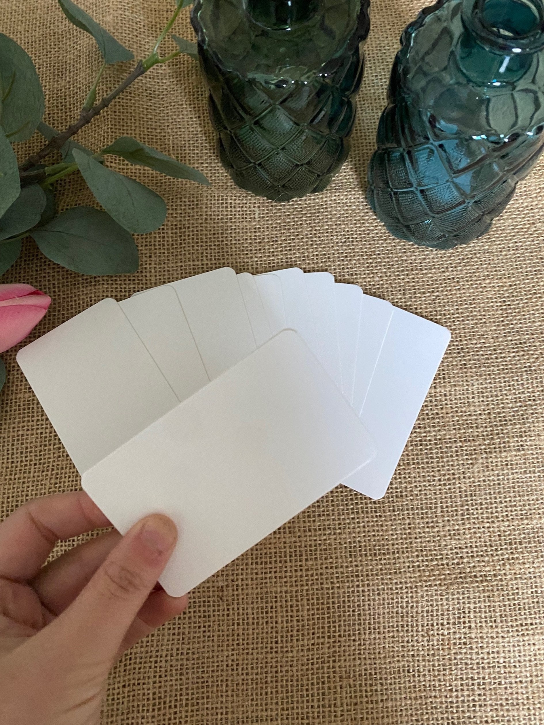 Blank Kraft Paper Cards Business Cards DIY Flash Cards Gift Message ...