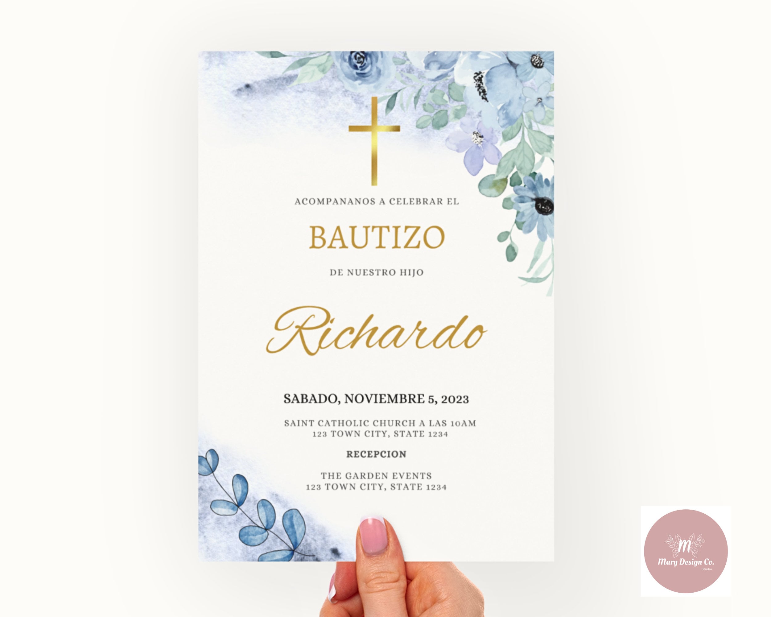 Bautizo Invitations Espanol, Invitacion De Bautizo, Bautizo Invitation ...